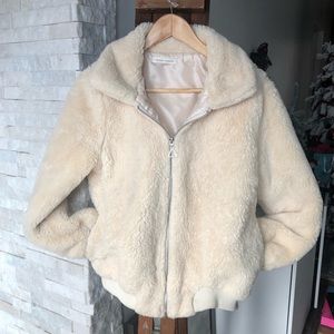 Honey Punch | Jackets & Coats | Fuzzy Bomber Jacket | Poshmark